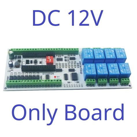 es32d26 dc 12v only board 2ao 8ai 8di 8do esp32 wifi network relay