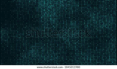 Matrix Random Numbers Binary Computer Code Stock Illustration