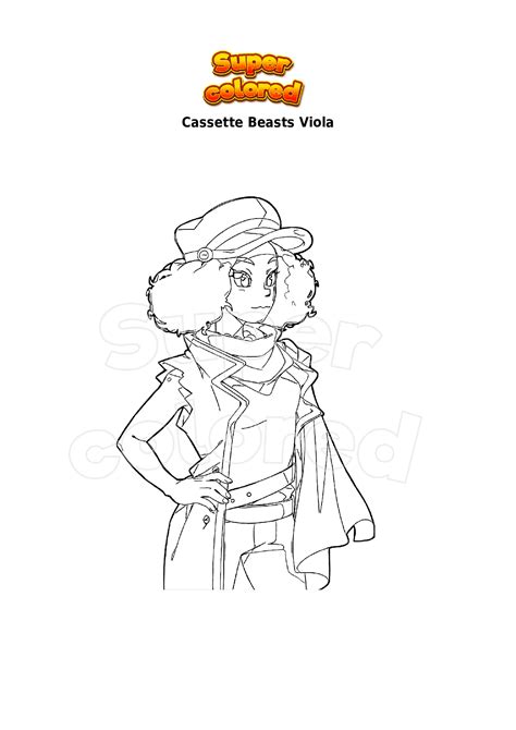Coloriage Cassette Beasts Viola