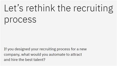 Lets Rethink The Recruiting Process It Pro