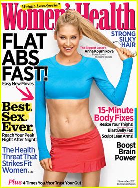 Anna Kournikova Covers ‘womens Health November 2011 Anna Kournikova
