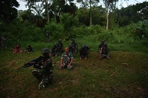 Prajurit Pangkalan Tni Au Supadio Latihan Pertempuran Hutan