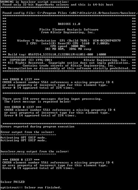 Error 1237 And Error 14 Altair Community