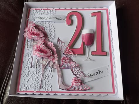 Handmade Personalised 21st Birthday Card Cards4ucrafts On Etsy