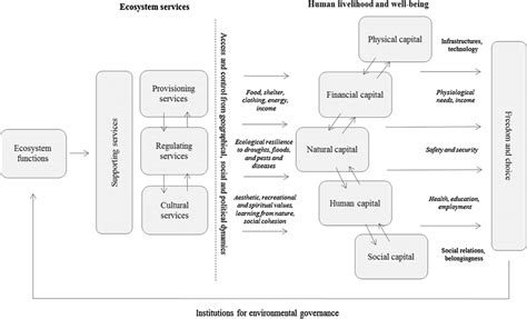Conceptual Framework Of Ecosystem Services And Human Well Being Based Download Scientific