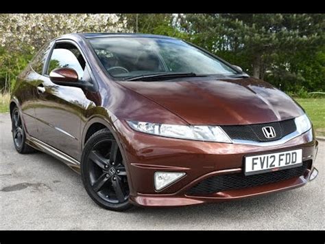Used Honda Civic 1 8 I Vtec Type S Gt 3dr Brown 2012 Youtube