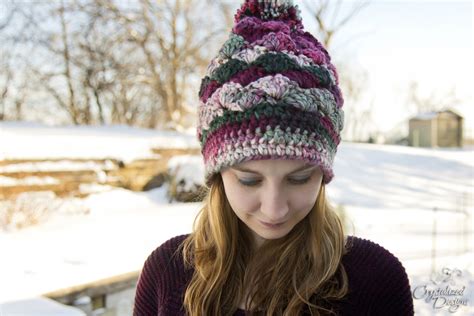 Shell Beanie ~ A Free Crochet Pattern Crystalized Designs