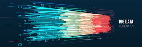 Konsep Visual Array Data Untuk Situs Web Kompleks Koneksi Big Data Spanduk Visualisasi Big Data
