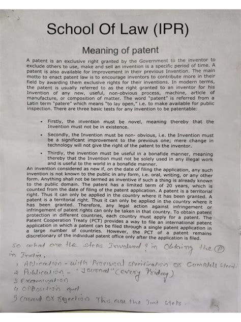 Ipr Patent Notes Pdf