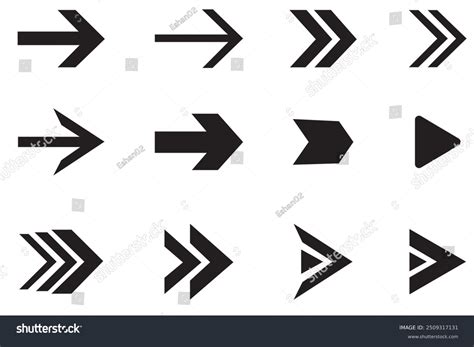 Arrow Icon Mega Set Vector Arrows Stock Vector Royalty Free 2509317131 Shutterstock