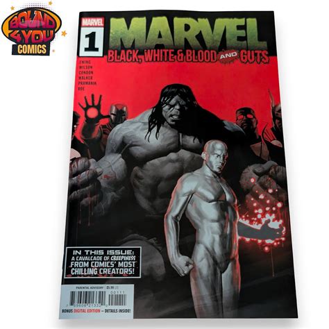 Marvel Black White And Blood And Guts 1 Em Gist Regular