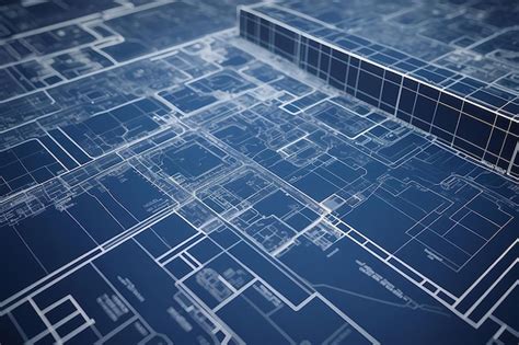 Premium Photo Abstract Blueprint Architectural Design Concept
