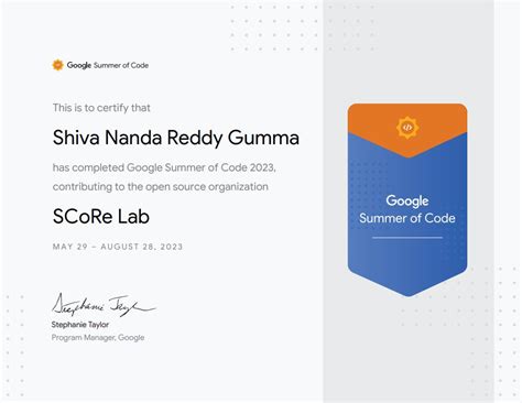 Shiva Nanda Reddy On Linkedin Gsoc Codingjourney