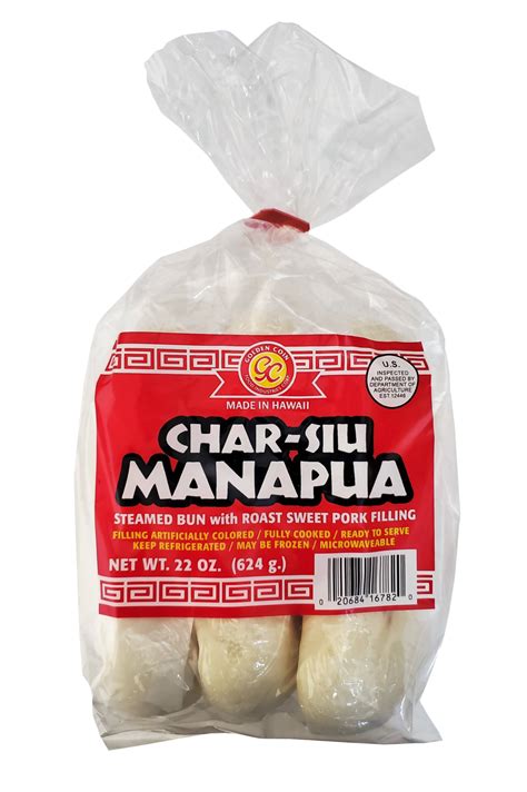 Char Siu Pork Manapua 6 Ct 22 Oz Hawaiian Pork Bun