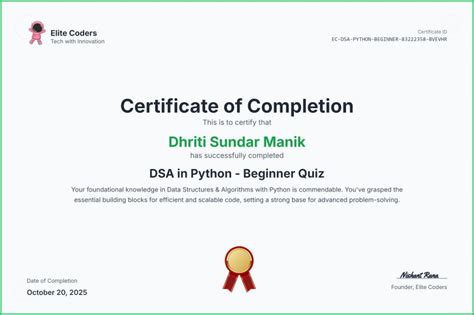 Elitequiz Pythonprogramming Datastructures Algorithms
