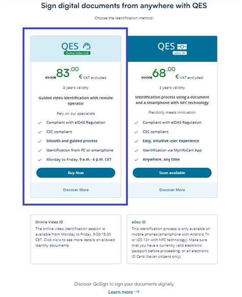 Guide To Requesting A Qes Certificate Assistenza Infocert