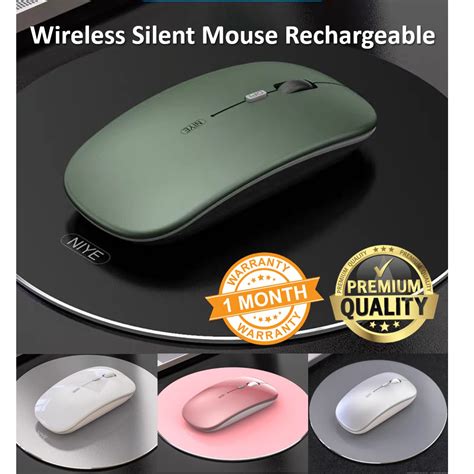 Niye Wireless Silent Rechargeable Mouse 2 4ghz Receiver Ultra Slim
