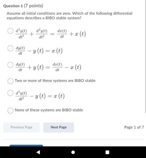 Solved Question Points Assume All Initial Conditions Chegg