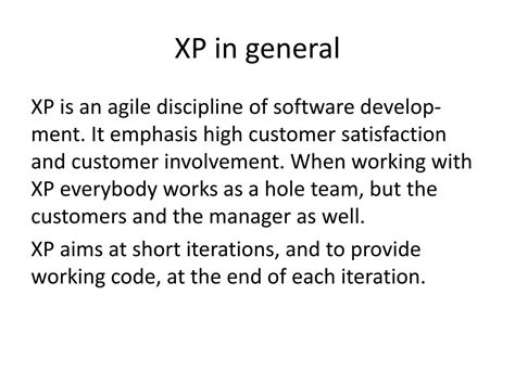 PPT XP Extreme Programming PowerPoint Presentation Free Download ID