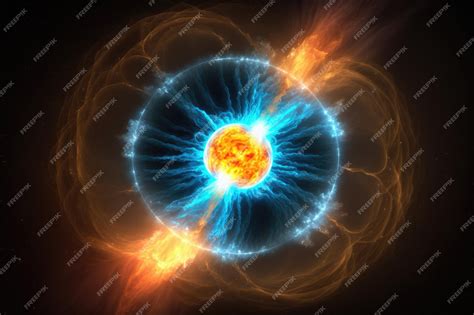 Premium Ai Image Neutron Star Pulsar On A Dark Background Elements Of