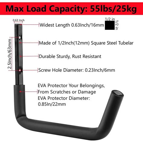 Garage Storage Heavy Duty Utility Hooks 12 Inch Wall Mount Storage Ha