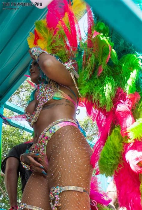 Rihanna Sexy In Carnival Look Expsoed Her Tits And Ass Photos The Fappening