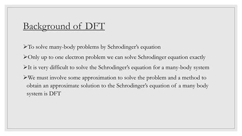 Density Functional Theory Pptx