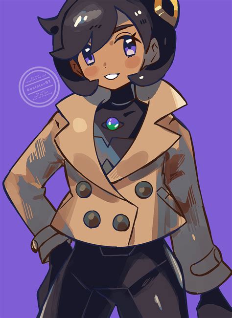 Safebooru 1girl Anidler91 Black Bodysuit Blush Bodysuit Brown Jacket