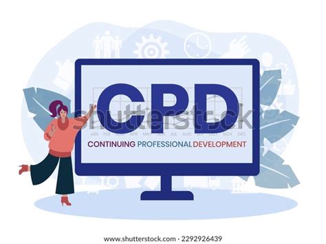 Cpd Continuing Professional Development Acronym Business Stock Vector Royalty Free 2292926439