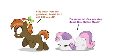 Button Mash Tries To Protect His Love By Quaneisha On Deviantart