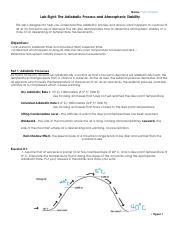 FC GEOG 102L Lab 8 Faith C Pdf Name Faith Clapper Lab Eight The Adiabatic Process And