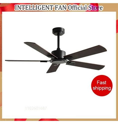 천장 선풍기 산업 스타일 블랙 레트로 리모컨 실내 레스토랑 거실 티몬