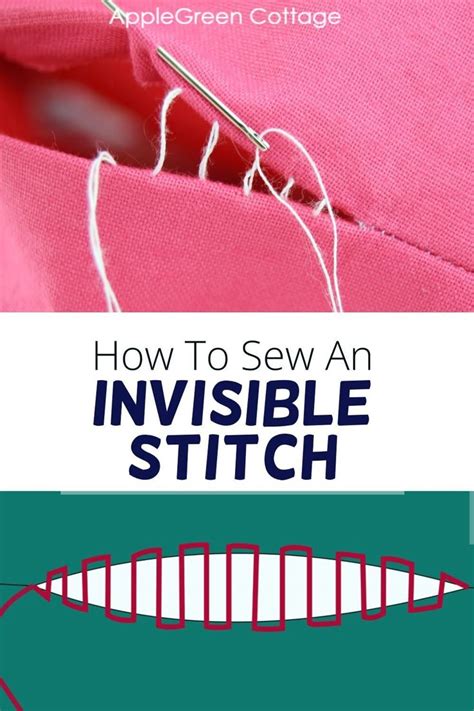 How To Do An Invisible Stitch Ladder Stitch Easy Hand Sewing Technique