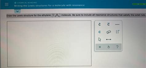 Solved Chemical Bonding Writing The Lewis Structures For A