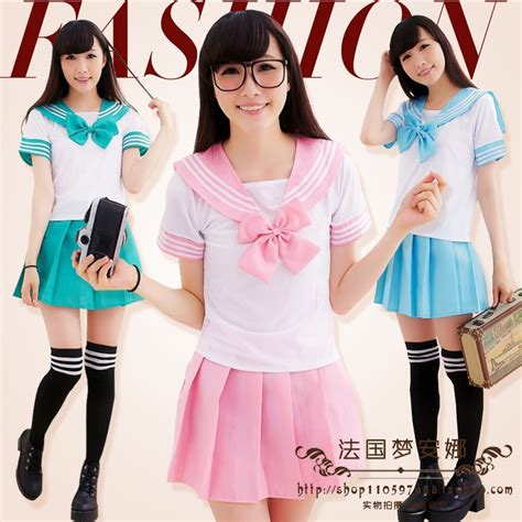 日系校園水手服套裝 二次元動漫cos中學水手服 女學生短袖制服 蝦皮購物