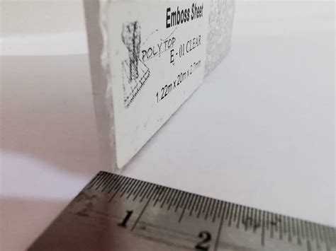 PC Emboss Sheet E Cear POLY TOP Thailand CO LTD