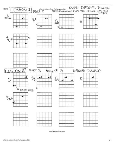 Dadgad Pdf Lesson1 2 Pdf