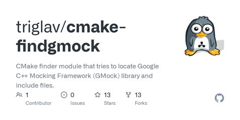Github Triglavcmake Findgmock Cmake Finder Module That Tries To