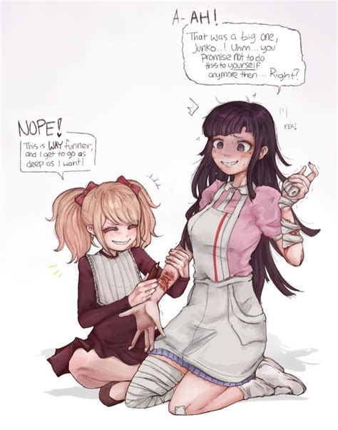 Enoshima Junko And Tsumiki Mikan Danganronpa And 2 More Drawn By Elle