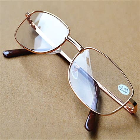 Zilead Metal Frame Reading Glasses Relieve Visual Grandado
