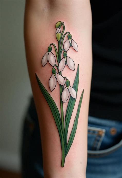 Snowdrop Flower Tattoo Ideas And Designs