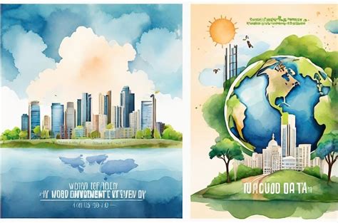 Poster Concept Of Ecosystem City And World Environment Day Premium Ai