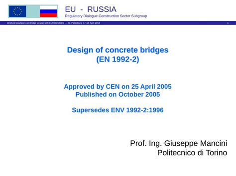 Pdf Design Of Concrete Bridges En 1992 2 · Worked Examples On