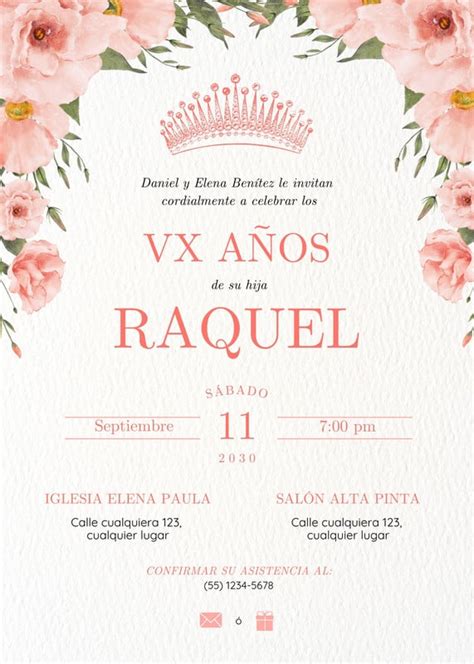 Página 2 Plantillas De Xv Años Gratuitas Para Editar Canva