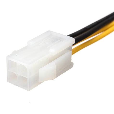 4 Pin ATX 12V P4 Male To Female CPU Power Supply Extension Cable Adapter 8 Inch