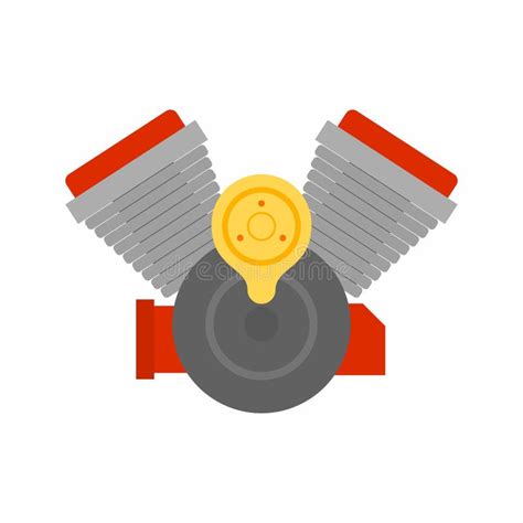 engine motor icon vector image stock vector illustration of line