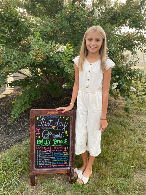 First Day Of 6th Grade Bbms Sept 2020 5th Grade 1st Day Of School