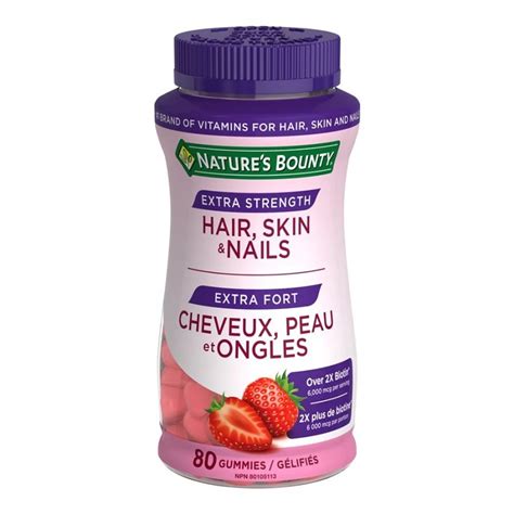 Natures Bounty Hair Skin And Nails Extra Strength Multivitamin Gummies