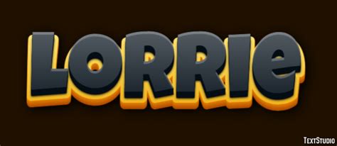 Lorrie Text Effect And Logo Design Name