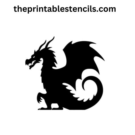 25 Free Printable Dragon Stencils And Silhouettes